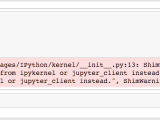 Python Ipython Notebook Shimwarning The Ipython Kernel Package