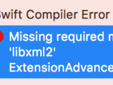 Ios Missing Required Module Libxml2 Stack Overflow