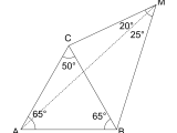 Trigonometry Problem Concerning A Point Outside An Isosceles Triangle