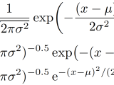 Matplotlib Writing Probability Density Function In Latex Tex