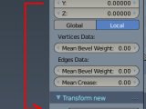 Scripting Python Code For Transform Panel Content In Edit Mode
