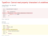 Javascript Typeerror Cannot Read Property Characters Of Undefined