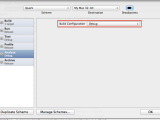 Xcode4 Xcode Scheme Can T Select Build Configuration Stack Overflow