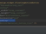 Xml Android Design Library Floating Action Button Padding Margin