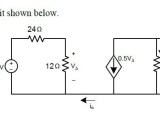 Basic Dependent Source Circuit Problem Electrical Engineering Stack