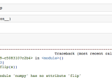 Python Attributeerror Module Numpy Has No Attribute Flip Stack