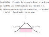 Calculus Related Rates Question Rectangle Under Normal Curve