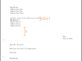 Letter Format Address
