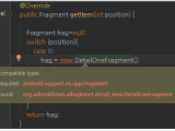 Java Incompatible Types Detailonefragment Cannot Be Converted To