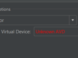Unknown Avd Error In Android Studio Emulator Stack Overflow