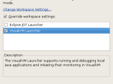 Jvisualvm Getting Java Program Running In Eclipse To Show Up In