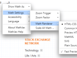 How Do I Change Math Renderer For Mathjax Mathematics Meta Stack