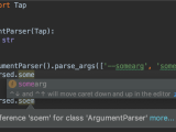 Pycharm Python Typehints For Argparse Namespace Objects Stack Overflow