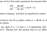 Calculus Equilibrium Points Second Order Differential Mathematics