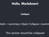 Remarkjs React Markdown Collapsable Sections Stack Overflow