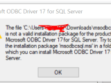 Sql Server 2019 Installation Microsoft Odbc Driver 17 Download Error