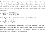 Control Systems Cancellation Controller Transfer Function Design