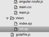 Node Js Angularjs Routing Ejs Static Files In Views Folder From