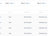 Adding Multiple Filters In A Table User Experience Stack Exchange