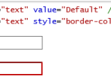 Html How Do I Change An Inputs Border Colour Without Changing The