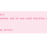 C How To Fix Error Control Reaches End Of Non Void Function