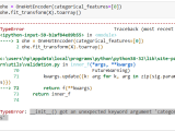Python Init Got An Unexpected Keyword Argument Categorical