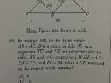 Triangles Sat Ii Geometry Find The Missing Side Length Mathematics