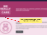 Html How To Add Arrow Icon With Css Entities And Make It Responsive