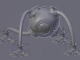 Animation Armature And Rigging For This Sphere Robot With Tentacles