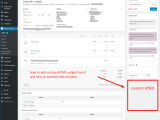 Wordpress Woocomerce How To Add Custom Html Widget In Admin Area