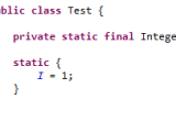 Java Static Final Field Initialization From Static Initializer
