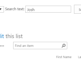 Javascript Code For Searching Within Sharepoint List Customization