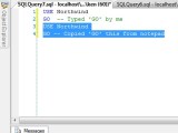 Getting Error In Sql Server Incorrect Syntax Near Go When I Copy