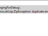 Error Transformexception Java Util Zip Zipexception Duplicate Entry