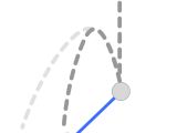 Javascript Bounce A Ball From One Point To Another Vector And