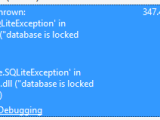 Sqlite Vb Net Sql Database Locked Stack Overflow