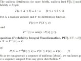 Probability Integral Transformation Mathematics Stack Exchange