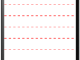 Android Multiple Dashed Line Background Using Shape Drawable Stack