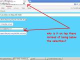 Html Why Is The Dropdown Box Of Select Tag Shown At Wrong Place