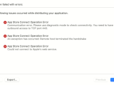 Ios Xcode Distribution Failed With Errors Stack Overflow