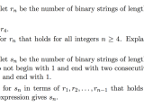 Discrete Mathematics Recurrence Relation Of Binary Strings