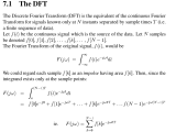 Real Analysis Understanding Discrete Fourier Transform Based On