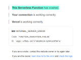 Javascript How Do I Fix This Serverless Function Has Crashed On