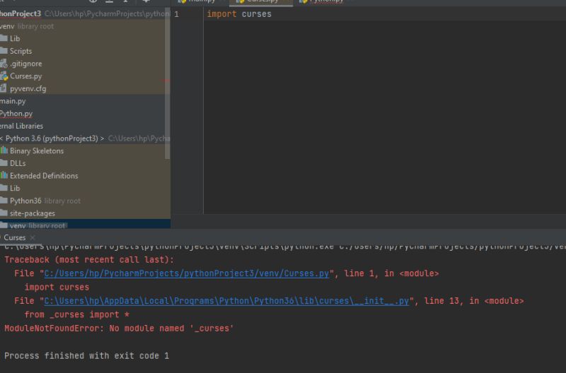 Curses Installed But Cannot Be Imported Python Stack Overflow - Best Abstract Images in Ultra HD