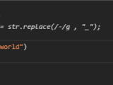Javascript Replacing Character Using Js G Function Shows Undefined