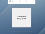 Python How To Apply Transparent Background In Tkinter Window Of Linux