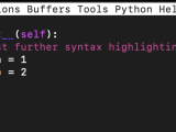 Unusual Behavior In Python Syntax Highlighting Emacs Stack Exchange