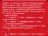 Expo Unable To Resolve Module Firebase Auth React Native Stack Overflow