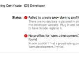 Ios Xcode Giving Error Failed To Create Provisioning Profile