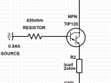 Current Amplifier Circuit Using Transistor